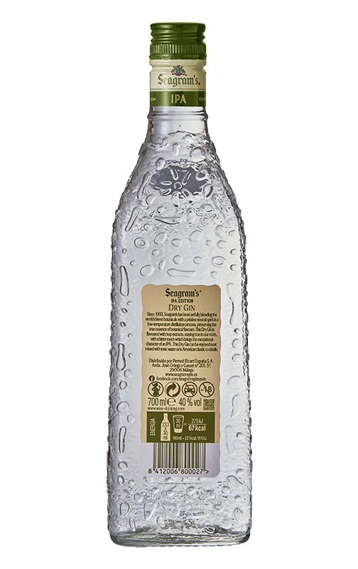 Seagram's IPA Edition Dry Gin | Comprar por 19.25 € en Bodeboca