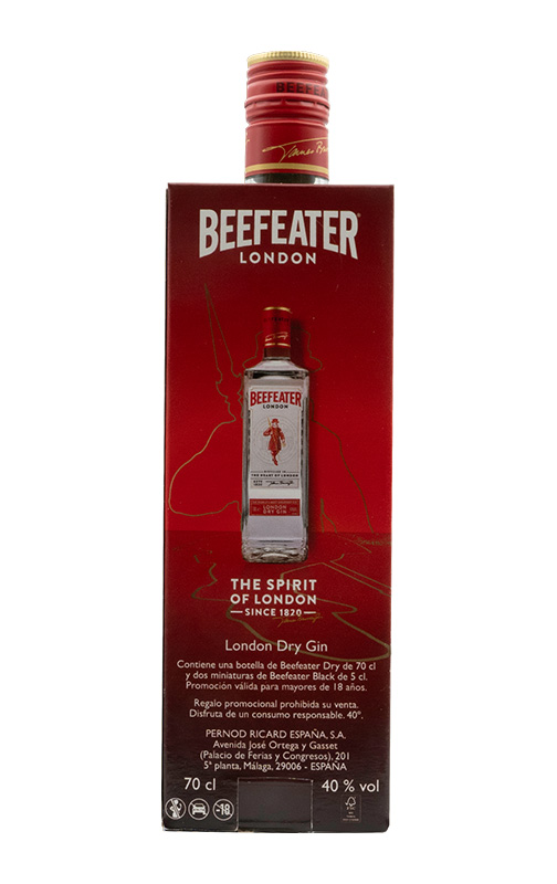 Estuche Beefeater Dry con Beefeater Black 5cl. Regalo (x2) | Comprar por 15.5 € en Bodeboca