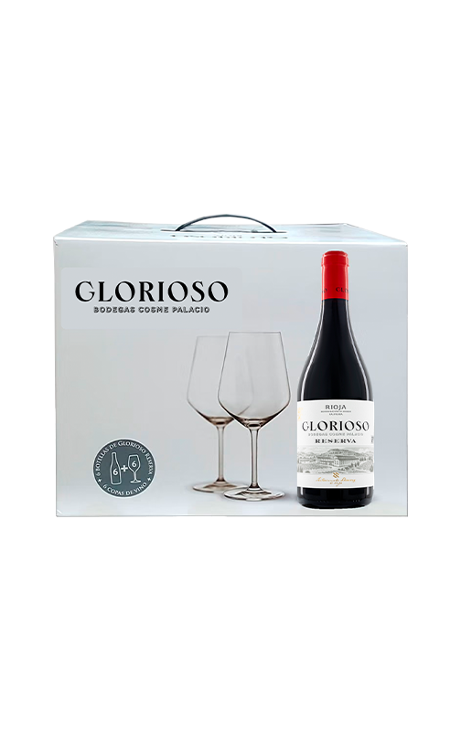 Comprar Pack Glorioso Reserva 2018 (x6) con 6 copas | Bodeboca